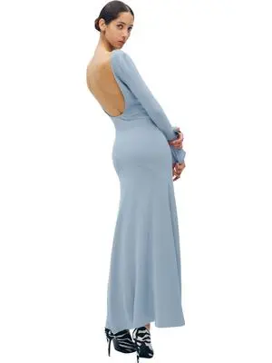 REFORMATION Florence Knit Maxi Dress - Blue