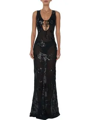 RAT & BOA Giulia Embroidered Maxi Dress