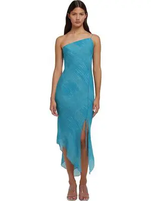 RAT & BOA Alberta Asymmetric Midi Dress - Turquoise