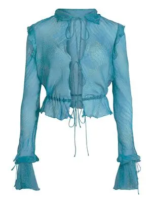 RAT & BOA Havana Long Sleeve Top - Turquoise