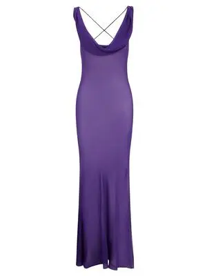 RAT & BOA Semi-sheer Maxi Dress - Purple