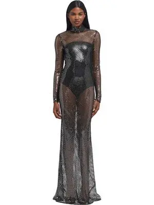 RAT & BOA Priscilla Sequin Gown - Silver