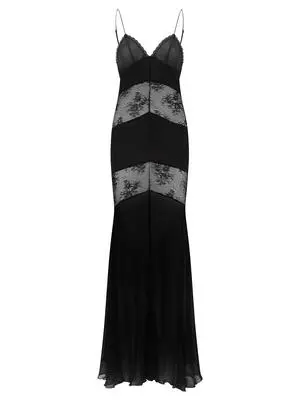 RAT & BOA Venezia Lace Maxi Slip Dress - Black