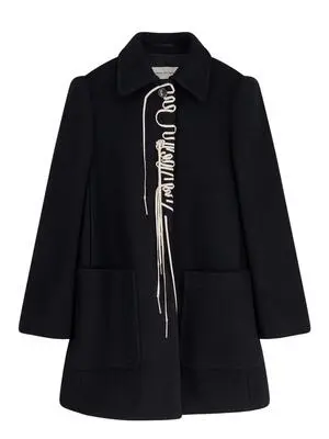 Dries Van Noten Rebela Wool Blend Coat - Black