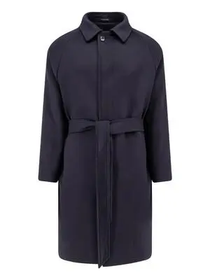 Tagliatore Salomon Virgin Wool Coat - Blue