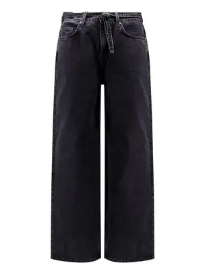 Axel Arigato Relaxed Fit Denim Trousers - Black