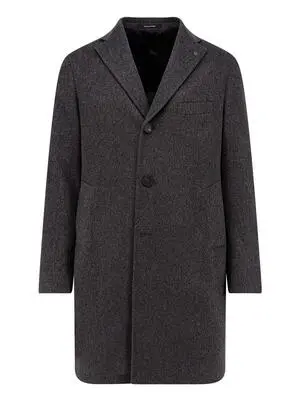 Tagliatore Virgin Wool Three-button Coat - Grey