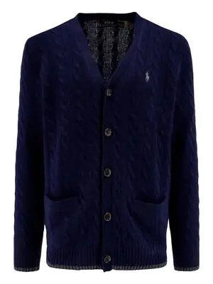 Ralph Lauren Wool And Cashmere Cardigan - Blue