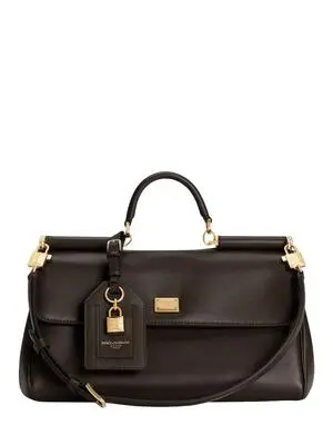 Dolce & Gabbana My Sicily Leather Shoulder Bag - Brown