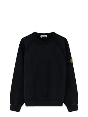Stone Island Organic Cotton Sweatshirt - Black