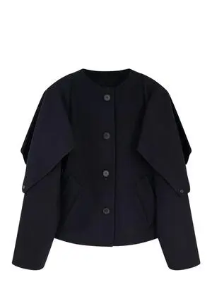 R2W Wool And Cashmere Blazer - Black