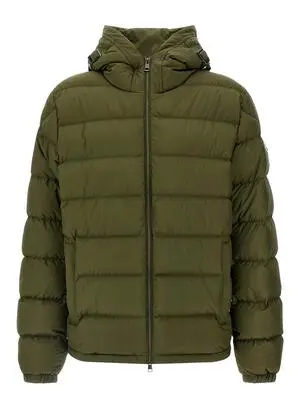 Moncler Laveraet Hooded Down Jacket Green