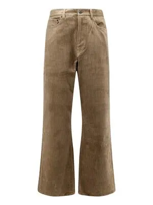 TONYWACK Corduroy Flared Trousers - Beige