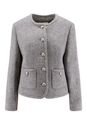 DUNST Mélange Wool And Alpaca Blazer - Grey
