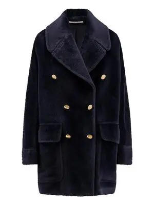 Tagliatore Lillian Alpaca And Virgin Wool Coat - Black