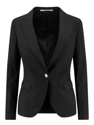 Tagliatore Virgin Wool Blend Blazer - Black