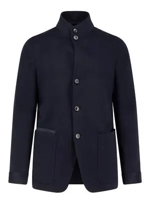 Zegna Il Conte Oasi Cashmere Coat - Blue