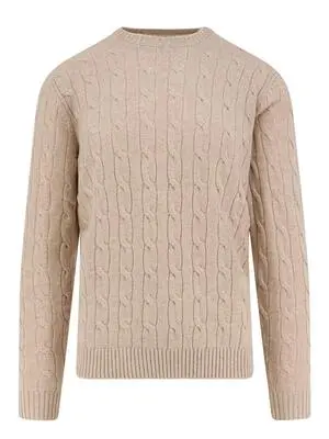 MC2 SAINT BARTH Regent Braid Wool Sweater - Beige