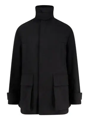 HEVO Castel Del Monte Cotton Jacket - Black