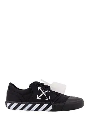 Off White Vulc Undercut Canvas Low-top Sneakers - Black