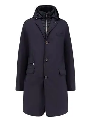 MOORER REDON/SKT Padded Coat Blue