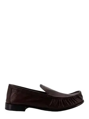 Miu Miu Leather Loafers - Brown