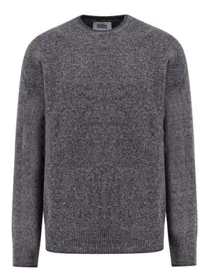 ALPHA STUDIO Wool Blend Crew-neck Sweater