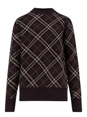 Burberry Wool And Cashmere Sweater - Brown