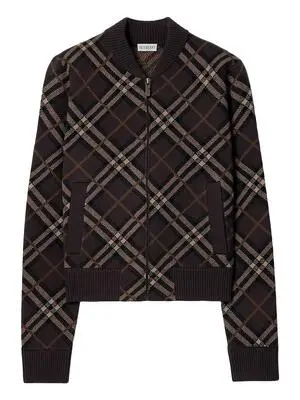 Burberry Wool And Cashmere Cardigan - Brown