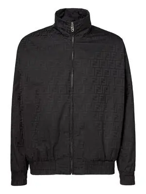 Fendi Ff Nylon Bomber - Black