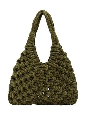 HIBOURAMA Vannifique Big Velvet Bag - Green