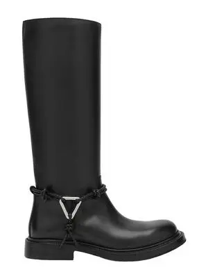 Bottega Veneta James Leather Boots - Black