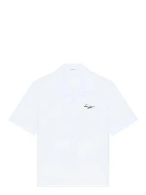 Givenchy Shirt In Poplin With Stamp Print - White