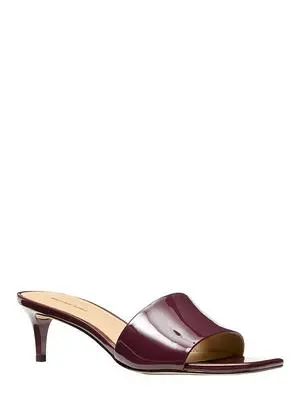 Michael Kors Elyse Mule Sandals Oxblood
