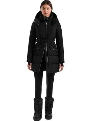 Rudsak Fitted Down Puffer Coat - Black