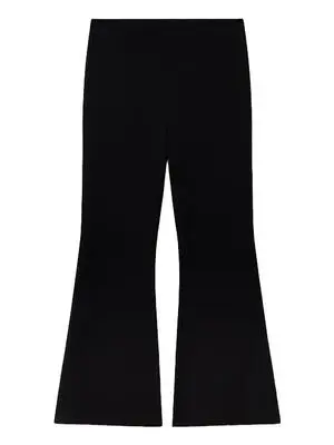 Stella McCartney Compact Knit Flared Pants - Black