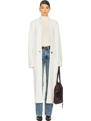 LISA YANG Amie Cardigan Coat - Cream