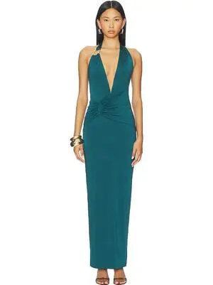 NOOKIE Leonie Halter Maxi - Dark Teal