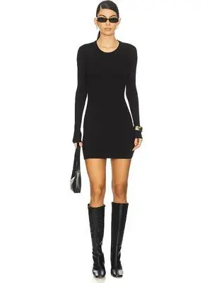SEROYA Lauren Mini Dress - Black