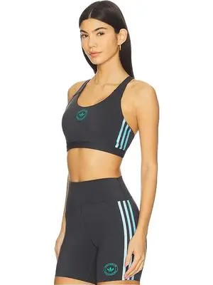 ADIDAS ORIGINALS X Sporty & Rich Bralette In Black - Carbon