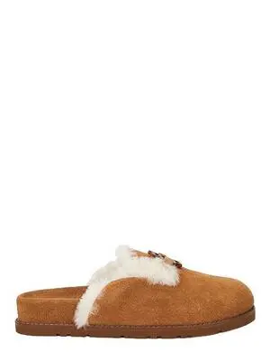 Simkhai Mila Shearling Slipper - Chestnut