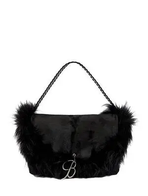 Blumarine Pony Leather Bag - Black