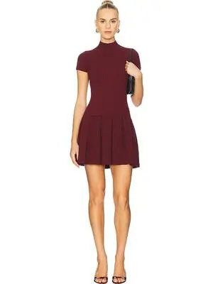 Heartloom Polina Knit Mini Dress - Merlot