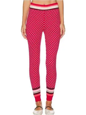 Free People Intimately Falala Legging - Red Peppermint Dot