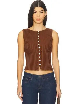 Free People Tilly Vest - Honey Bronze