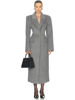 CAMILA COELHO Mariela Coat - Charcoal Grey