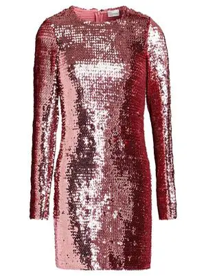 Red Valentino Sequined Knit Mini Dress - Pink