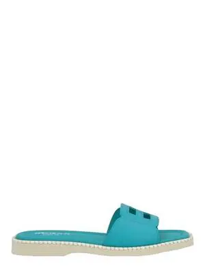 Hogan Sandals In Leather - Blue