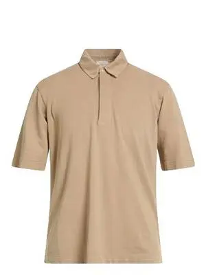 DANIELE FIESOLI Selezione Polo Shirt Camel Size Cotton, Silk - Beige