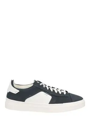 Santoni Midnight Leather Sneakers - Blue